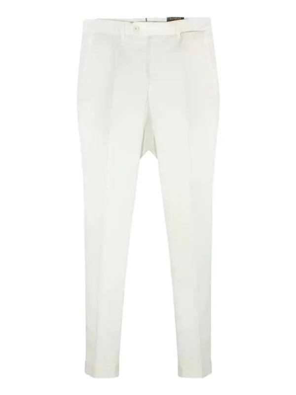 Incotex Welt-pocket Tapered Trousers - White