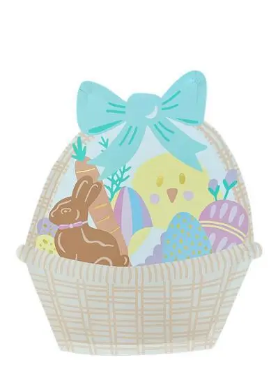 DAYDREAM SOCIETY Easter Fun Basket Large Plates - Assorted Pre-pack