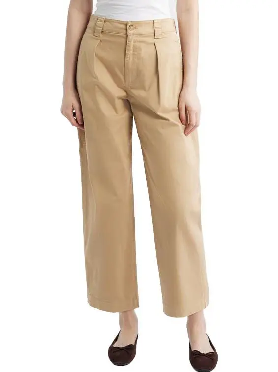 Madewell Barrel-leg Chino Pants - Fawn