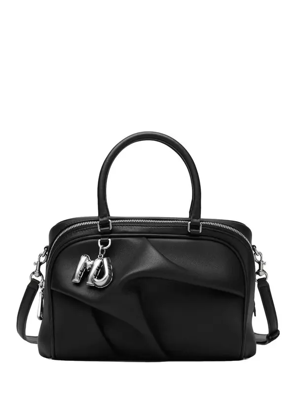 Marc Jacobs The Small Wave Leather Satchel - Black