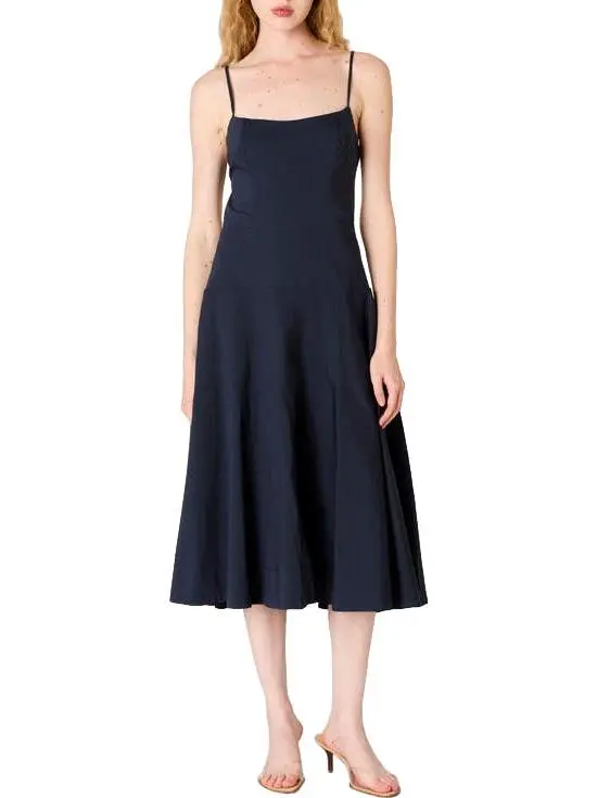 NIA Amor Open Back Dress - Midnight