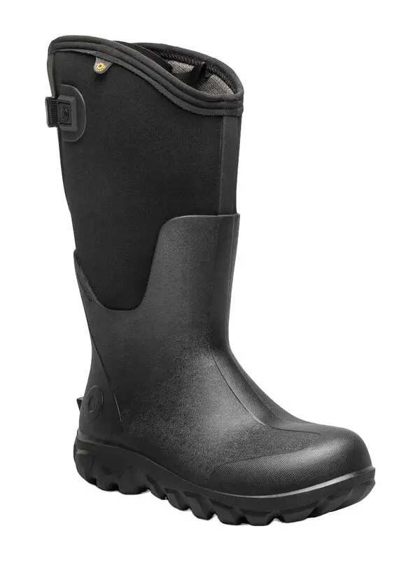 Bogs Classic Seamless Adjustable Calf Tall Rain Boots - Black