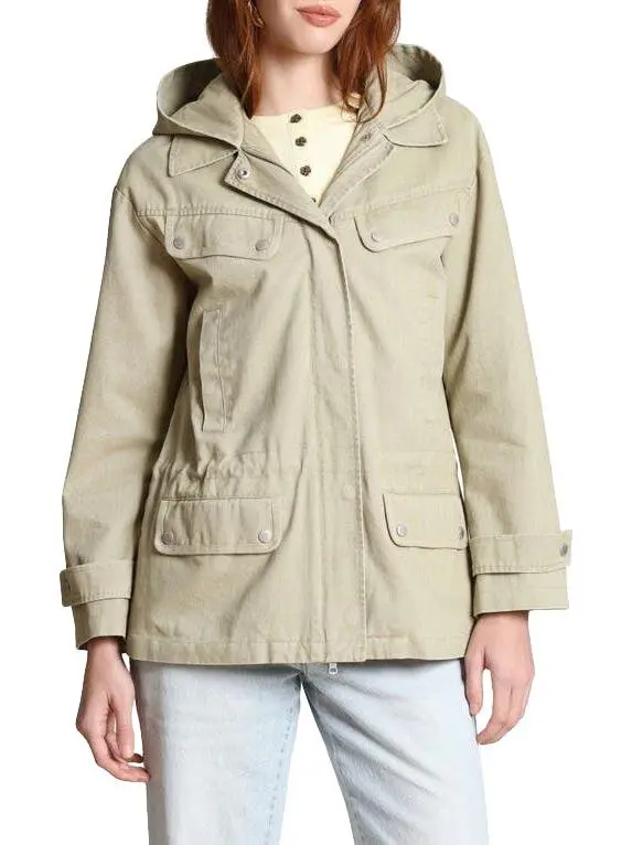 Avec Les Filles Cotton Hooded Field Jacket - Rattan Washed