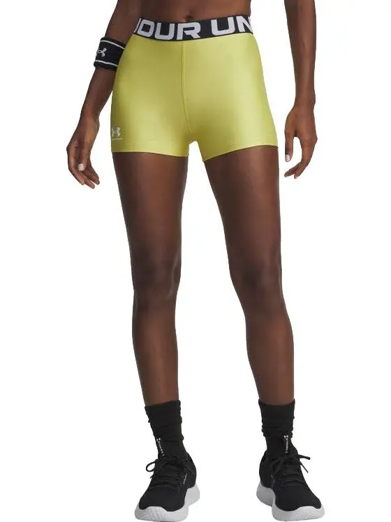 Under Armour Heatgear® Fitted Shorts - Yellow Shade//white