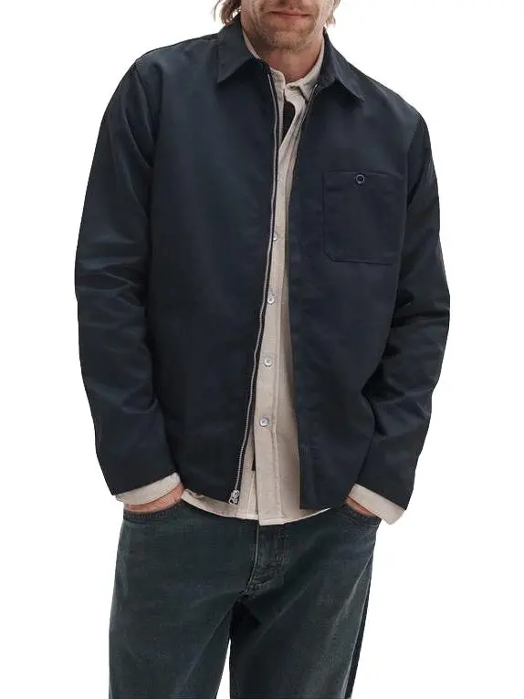 Rag & Bone Karl Zip Shirt Jacket - Black