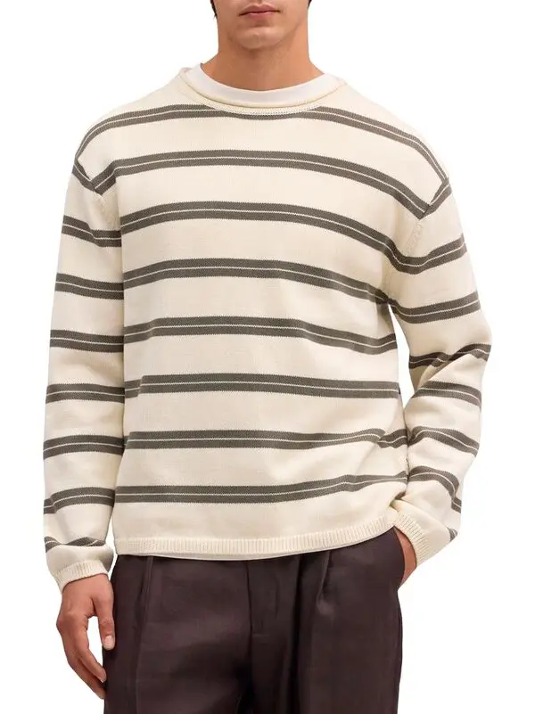 Nn07 Sailor 60019 Organic Cotton Crewneck Sweater - Ivory