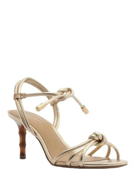 AREZZO Mira Ankle Strap Sandal - Platino