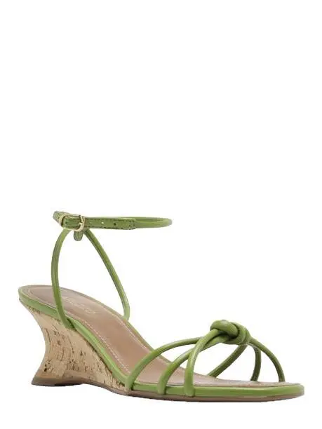 AREZZO Thara Ankle Strap Wedge Sandal - Pulse Green