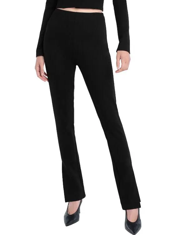 FAVORITE DAUGHTER The Pointe Ponte Knit Pants - Black