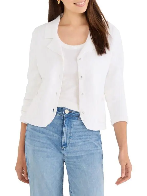 NIC+ZOE Milano Knit Jacket - Paper White