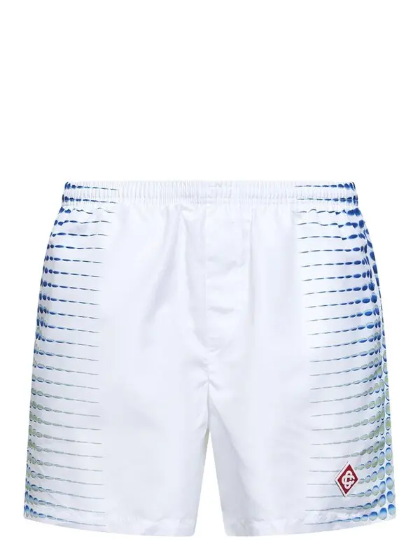 Casablanca Printed Swim Shorts - White