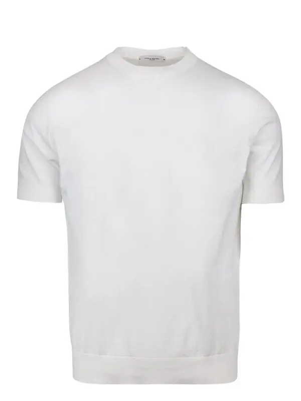 PAOLO PECORA Knitted T-shirt - White