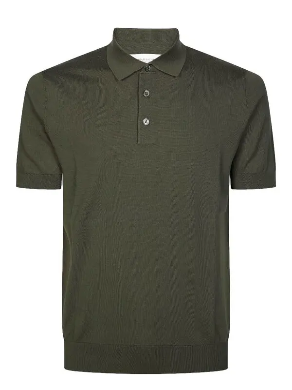 PAOLO PECORA Cotton Polo Shirt - Green