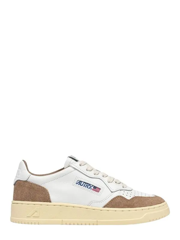 AUTRY Leather Low Top Sneakers - Brown