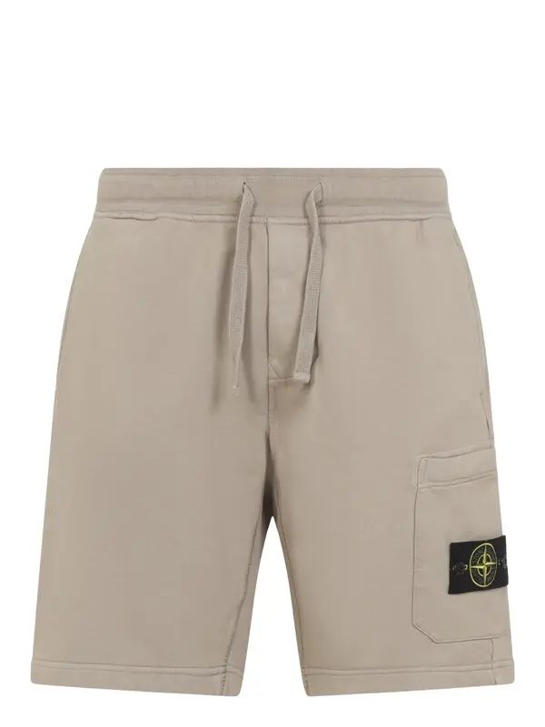 Stone Island Cotton Bermuda Shorts - Beige