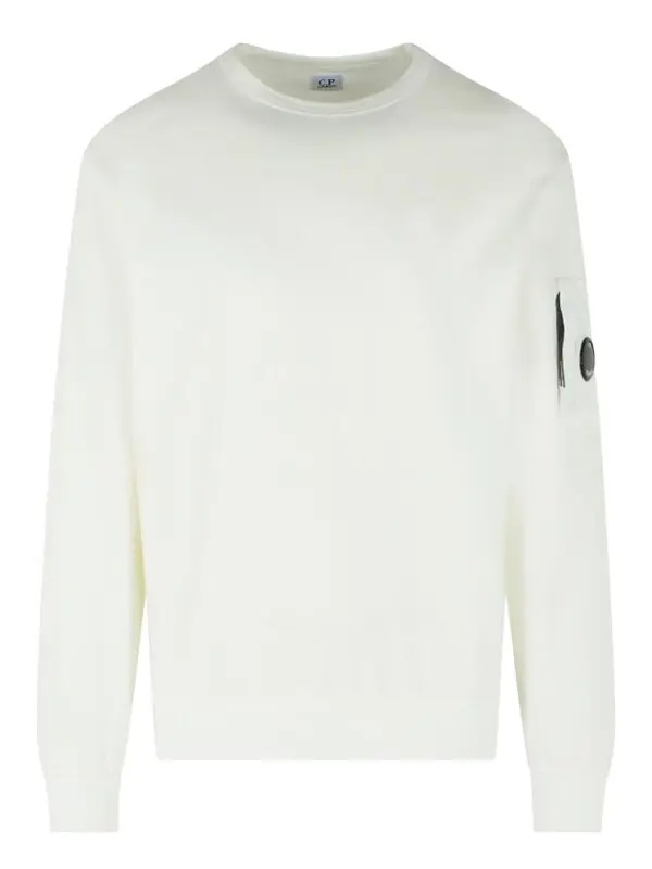 C.P. COMPANY Cotton Crewneck Sweater - White