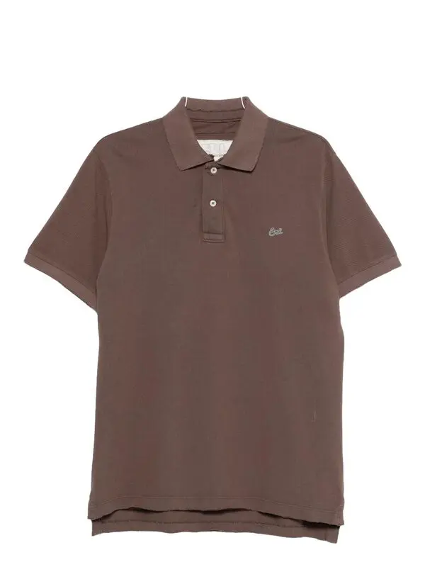 ERL Logo Polo Shirt - Brown