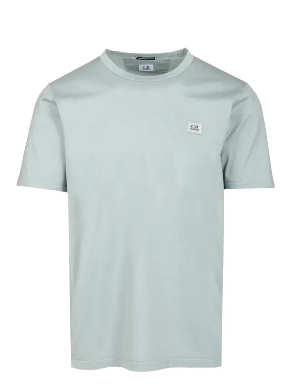 C.P. COMPANY C. P. Company Logo Cotton T-shirt - Sky Blue