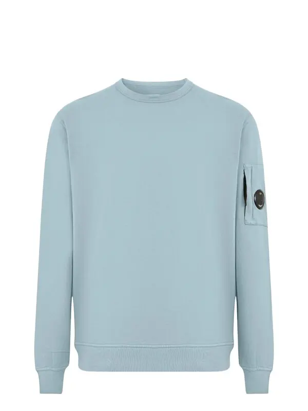 C.P. COMPANY Sweatshirt With Logo - Sky Blue