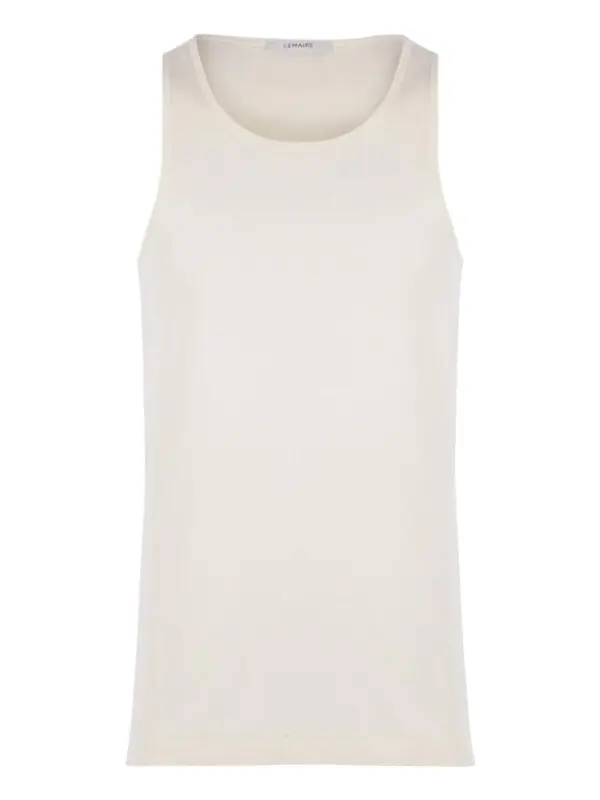 LEMAIRE Cotton Jersey Tank Top - White
