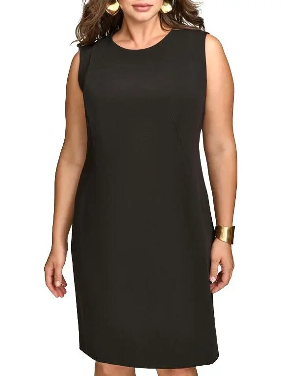 Donna Karan New York Poly Sheath Dress - Black