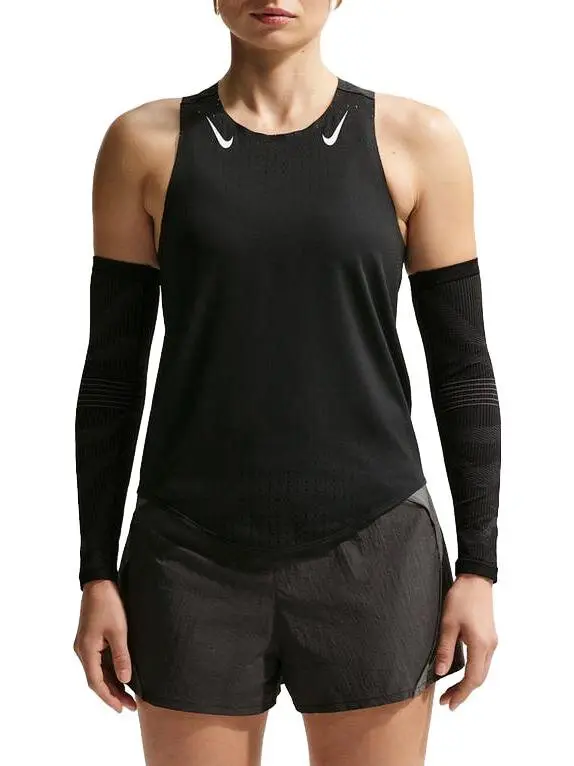 Nike Aeroswift Dri-fit Adv Running Singlet - Black/white