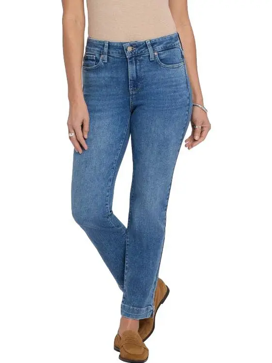NYDJ Slim Straight Leg Ankle Jeans - Breezy Palms