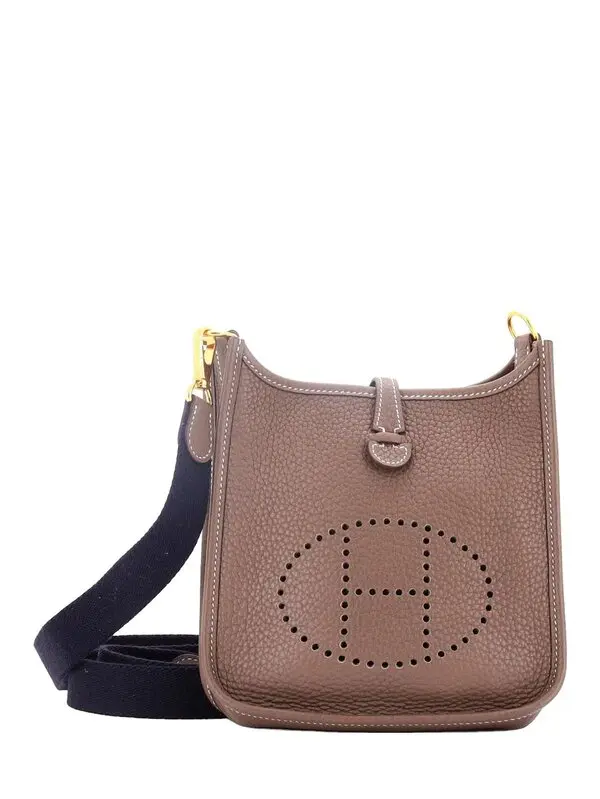 HERMES Evelyne Bag Gen Iii Clemence Tpm - Etoupe