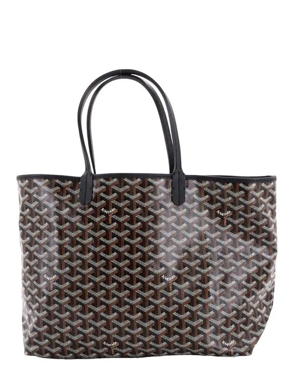 GOYARD Saint Louis Pm Tote Coated Canvas - Black