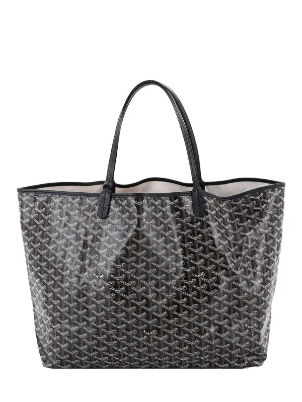 GOYARD Saint Louis Gm Tote Coated Canvas - Black