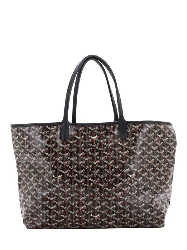 GOYARD Saint Louis Tote Coated Canvas Pm - Black