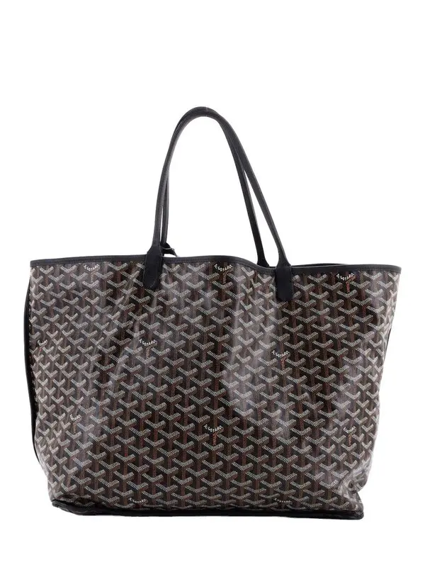 GOYARD Anjou Reversible Tote Coated Canvas Gm - Black
