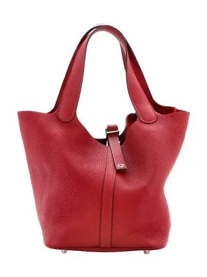 Hermès Picotin Lock Bag Clemence Mm - Red