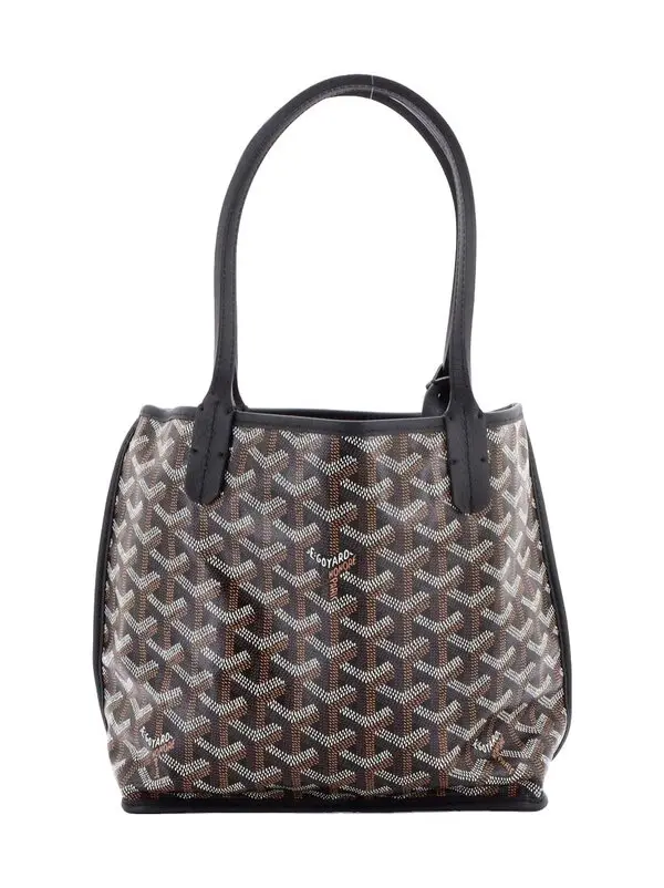 GOYARD Anjou Reversible Mini Tote Coated Canvas - Black