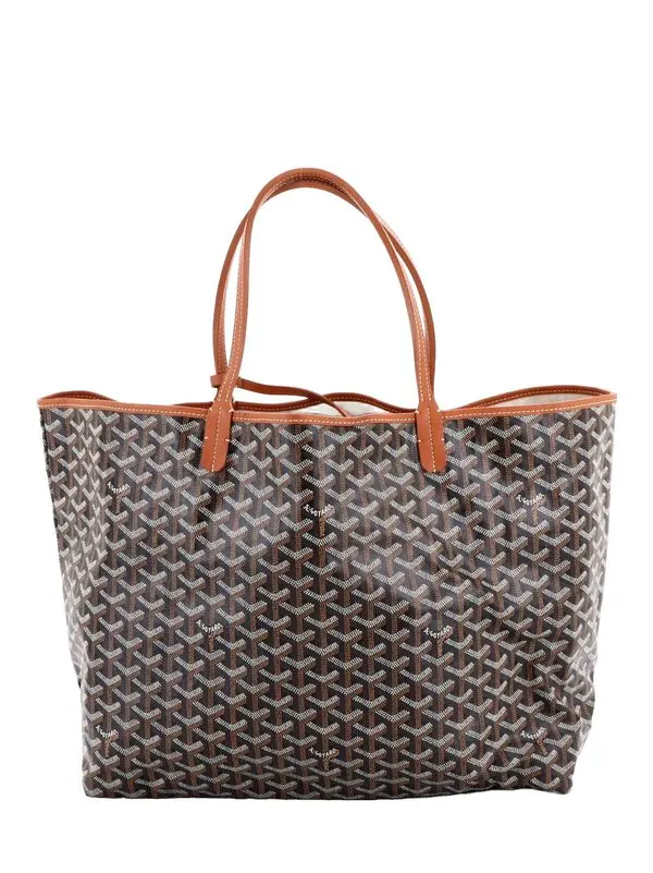 GOYARD Saint Louis Gm Tote Coated Canvas - Brown