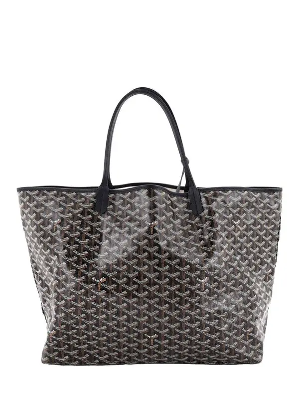 GOYARD Saint Louis Gm Tote Coated Canvas - Black