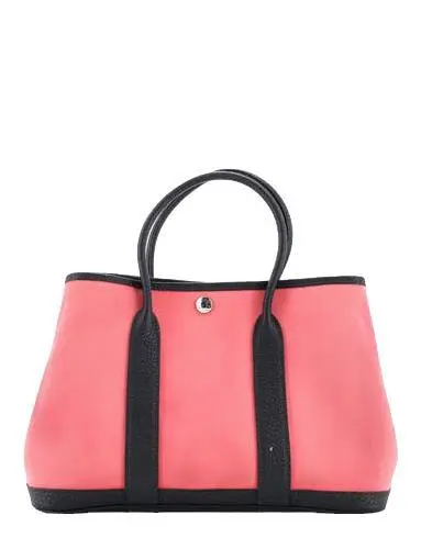 Hermès Garden Party Tote Toile And Leather 30 - Pink