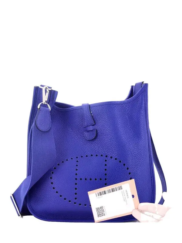 HERMES Evelyne Bag Gen Iii Clemence Pm - Bleu Electrique