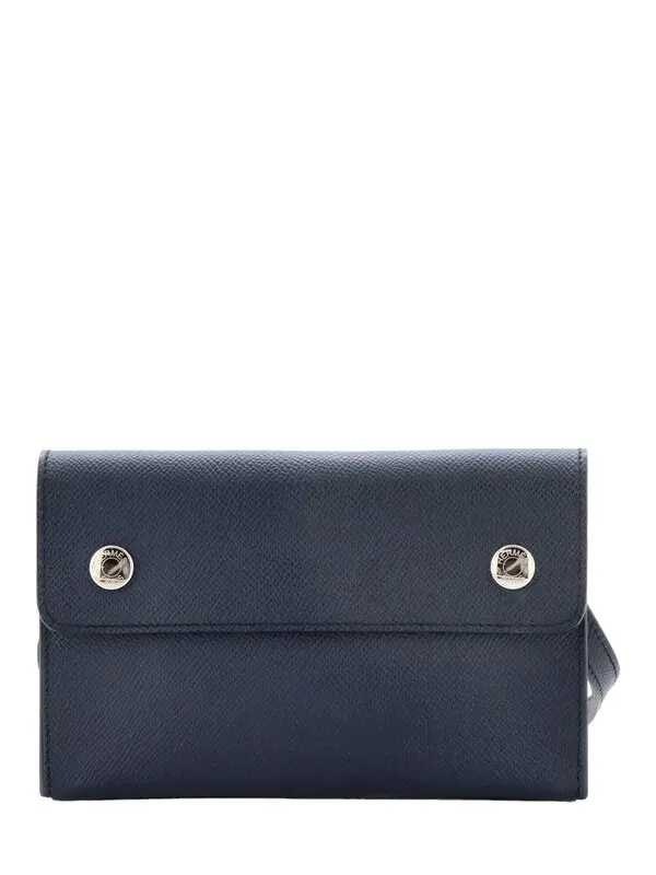 HERMES Double Snap Pochette Crossbody Epsom - Bleu Indigo