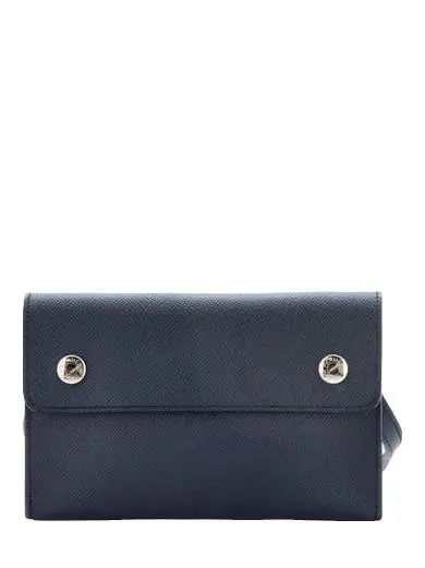 Hermès Double Snap Pochette Crossbody Epsom - Blue