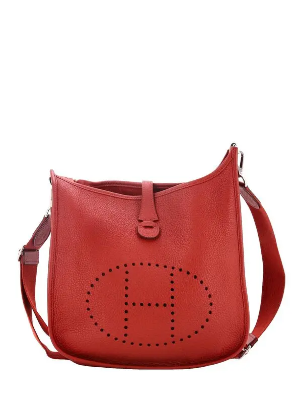 HERMES Evelyne Bag Gen Iii Clemence Pm - Rouge H