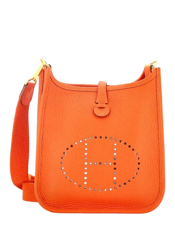 HERMES Evelyne Bag Gen Iii Clemence Tpm - Orange Minium