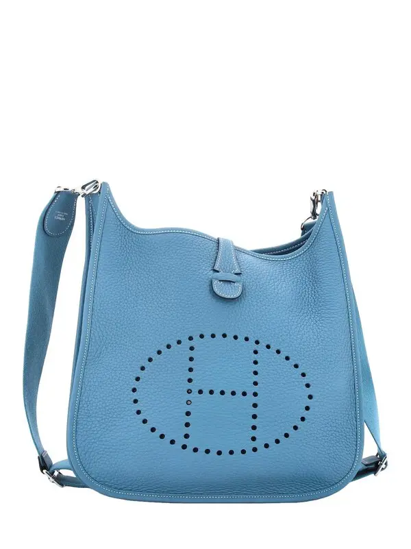HERMES Evelyne Bag Gen Iii Clemence Pm - New Bleu Jean