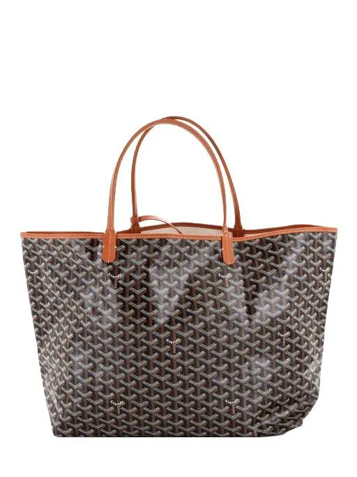 Goyard Saint Louis Tote Coated Canvas Gm - Black