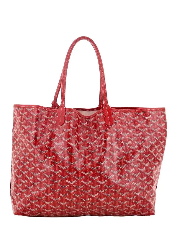 GOYARD Saint Louis Pm Tote Coated Canvas - Red