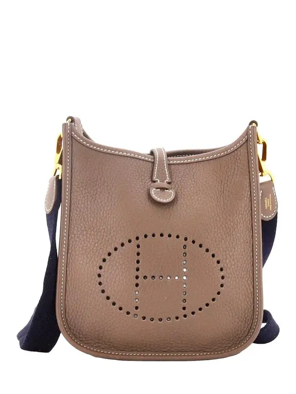 HERMES Evelyne Bag Gen Iii Clemence Tpm - Etoupe