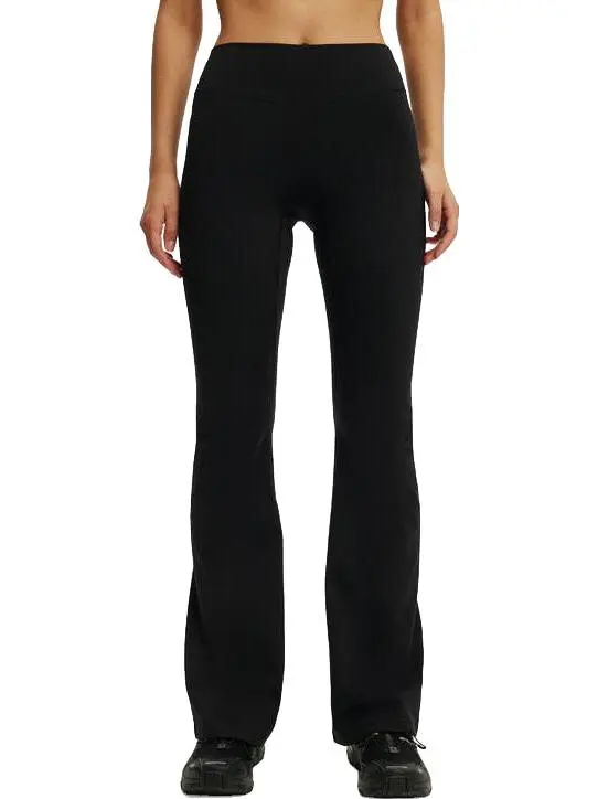 Cotton:on Active Ultra Soft Contour Flare Leggings - Black