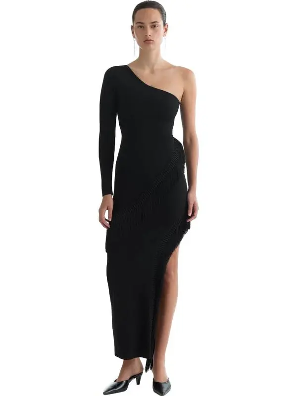 DODIEE Rosie One-shoulder Dress - Black