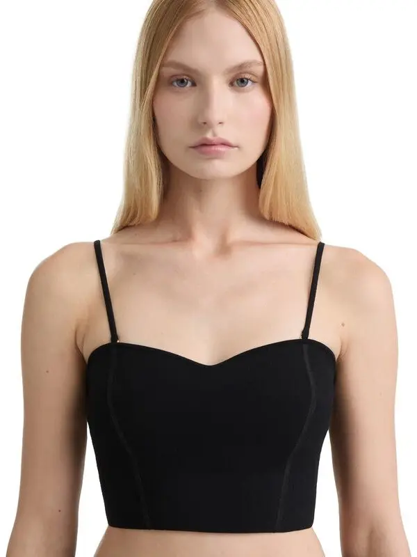 DODIEE Sculpting Bandeau Top - Black