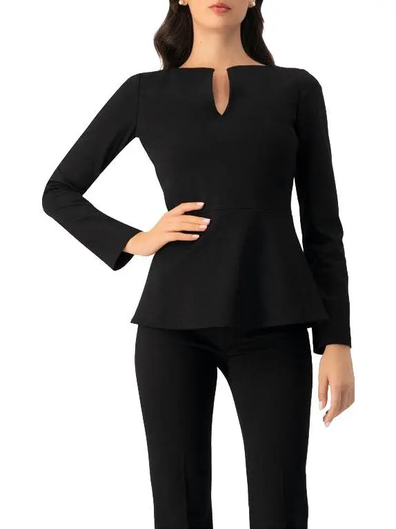 IVONNE Straight Fit Blazer With Back Zipper - Black